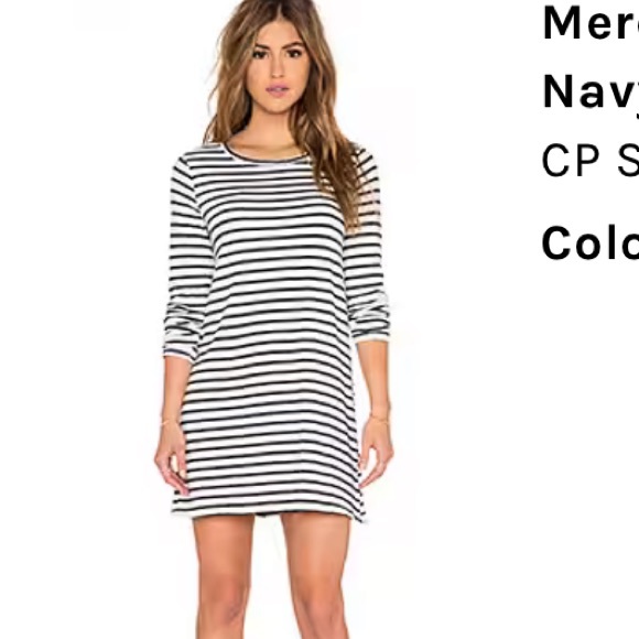 CP Shades | Dresses | Cp Shades Navy Striped Mini Dress | Poshmark
